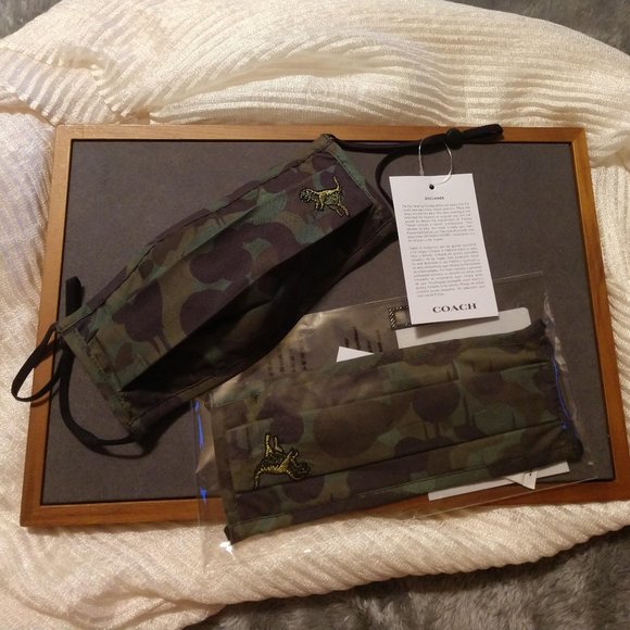Coach | Accessories | New Coach Rexy Face Mask With Wild Beast Print ...
